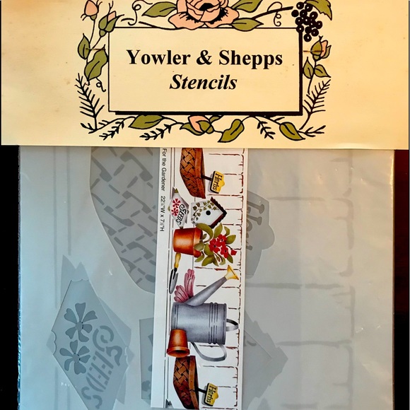 Yowler & Shepps Stencils | Other | Vintage For The Gardener Yowler ...